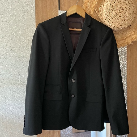 Zara | Jackets & Coats | Zara Man Black Tag Suit Jacket Altered | Poshmark